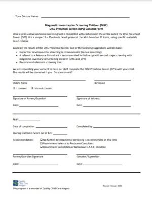 QCCN Speech & Language Referral Checklists - ECCDC